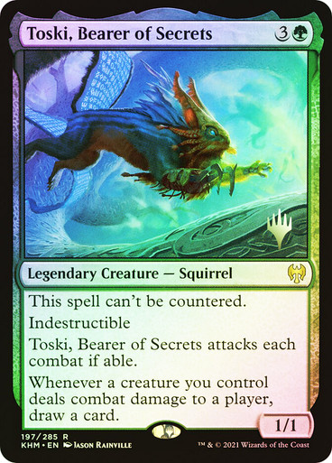 Toski, Bearer of Secrets (Promo Pack) (Kaldheim) | Promo: Planeswalker ...