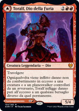 Toralf, God of Fury // Toralf's Hammer | Kaldheim - Italian | Star City ...