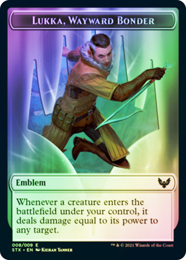 {Lukka, Wayward Bonder Emblem} // {Spirit Token} | Strixhaven: School ...