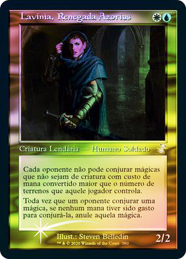 Lavinia Azorius Renegade Retro Frame Time Spiral Remastered Timeshifted Portuguese