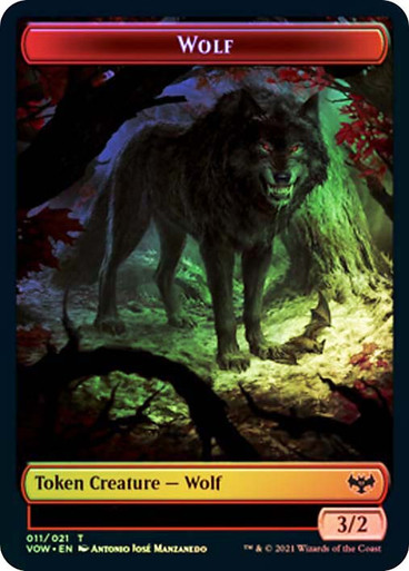 {Wolf Token} (3/2) // {Wolf Token} (2/2) | Innistrad: Crimson Vow ...