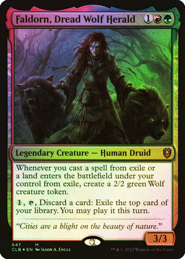 Faldorn, Dread Wolf Herald | Commander Legends: Battle for Baldur's ...