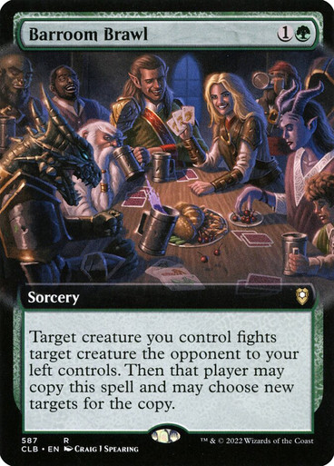 Barroom Brawl (Extended Art) | Commander Legends: Battle for Baldur's ...
