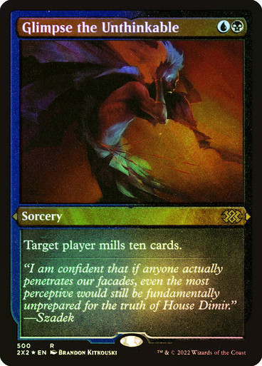 Glimpse the Unthinkable (Foil Etched) | Double Masters 2022 - Alternate ...