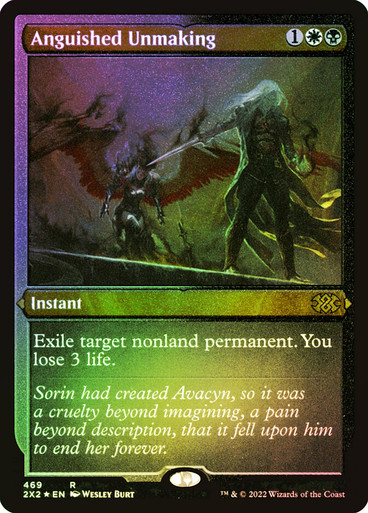 Anguished Unmaking (Foil Etched) | Double Masters 2022 - Alternate Foil ...