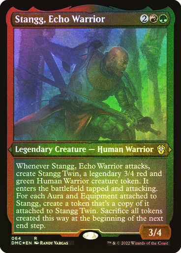 Stangg, Echo Warrior (Foil Etched) | Dominaria United Commander - Foil ...
