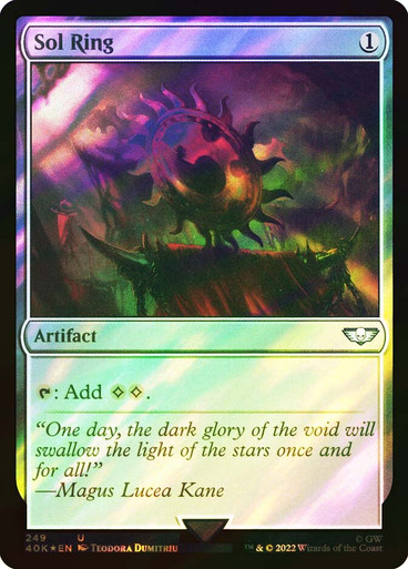 Sol Ring (#249) (Surge Foil) | Warhammer 40,000 Commander - Surge Foil ...