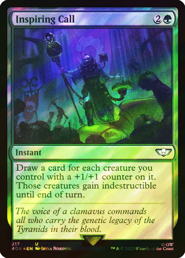 Inspiring Call (Surge Foil) | Warhammer 40,000 Commander - Surge Foil ...