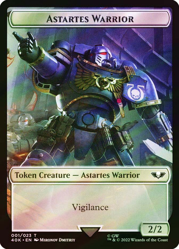 {Astartes Warrior Token} (White) // {Robot Token} (Surge Foil ...