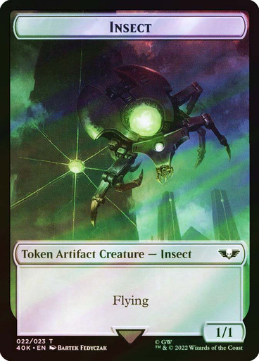 {Insect Token} // {Necron Warrior Token} | Warhammer 40,000 Commander ...