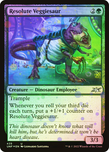 Resolute Veggiesaur (Galaxy Foil) | Unfinity - Galaxy Foil | Star City ...