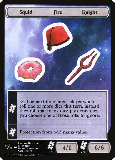{Squid Fire Knight Sticker Sheet} | Unfinity | Star City Games