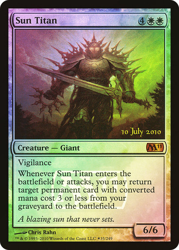 Sun Titan (Prerelease) (Magic 2011 Core Set) | Promo: Date Stamped ...