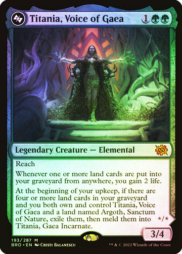 Titania, Voice of Gaea // Titania, Gaea Incarnate (Top) | The Brothers ...