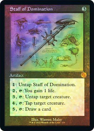 Staff of Domination (#119) (Retro Frame) | The Brothers' War Retro ...