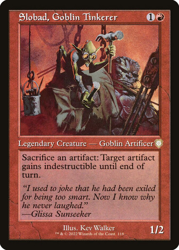 Slobad, Goblin Tinkerer (Retro Frame) | The Brothers' War Commander ...