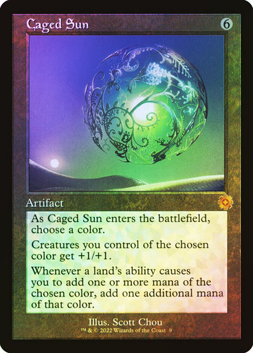 Caged Sun (#009) (Retro Frame) | The Brothers' War Retro Artifacts ...