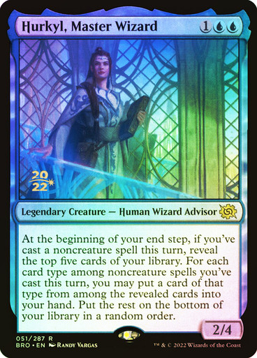 Hurkyl, Master Wizard (Prerelease) (The Brothers' War) | Promo: Date Stamped | Star City Games