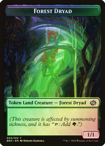 {Forest Dryad Token} // {Powerstone Token} | The Brothers' War | Star ...