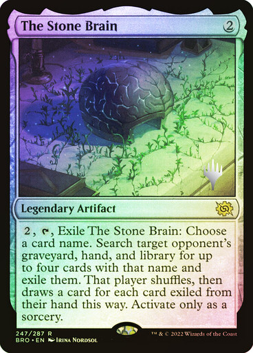 The Stone Brain (Promo Pack) (The Brothers' War) | Promo: Planeswalker ...