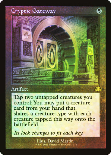 Cryptic Gateway (Retro Frame) | Dominaria Remastered - Retro Frame ...