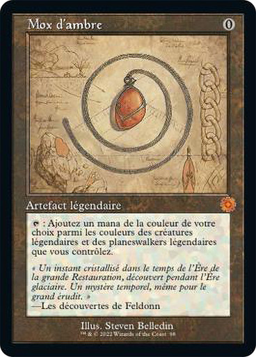 Mox Amber (#098) (Retro Frame) | The Brothers' War Retro Artifacts ...