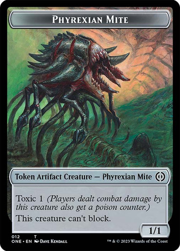 {Phyrexian Mite Token} (#012) // {Poison Counter} | Phyrexia: All Will ...