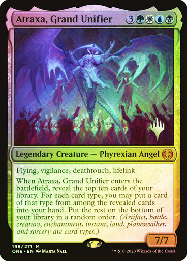 Atraxa, Grand Unifier (Promo Pack) (Phyrexia: All Will Be One) | Promo ...