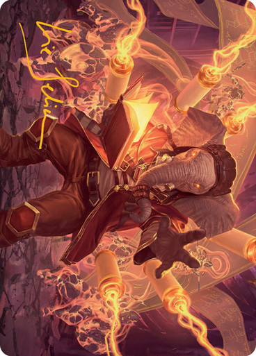 {Quintorius, Loremaster Art Card} (#52) (Signed) | Art Series: March of ...