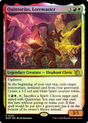 Quintorius, Loremaster (Promo Pack) (March of the Machine) | Promo ...