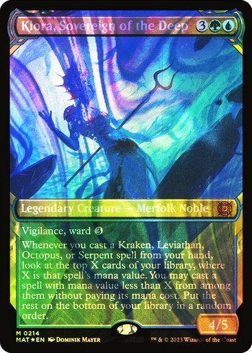 Kiora, Sovereign of the Deep (Showcase) (Halo Foil) | March of the ...