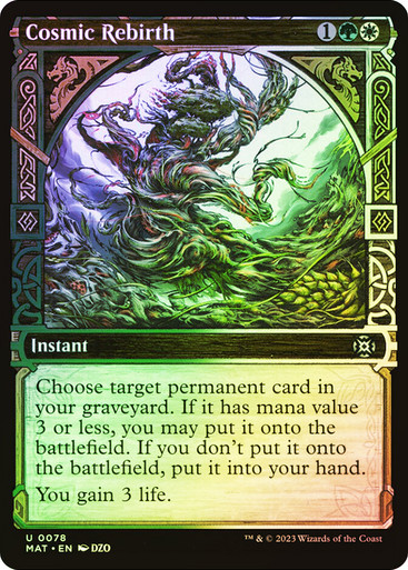 Cosmic Rebirth (Showcase) | March of the Machine: The Aftermath ...