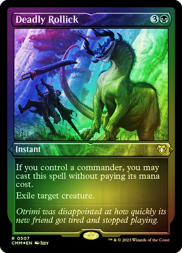 Deadly Rollick (Foil Etched) | Commander Masters - Alternate Foil ...