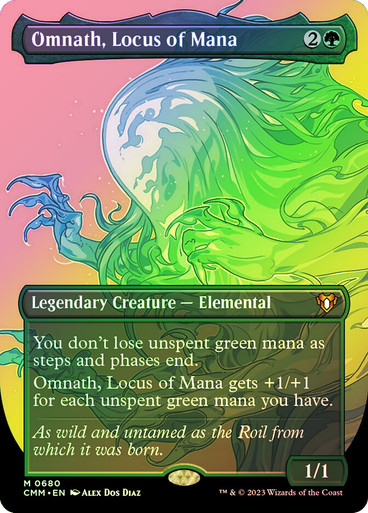 Omnath, Locus of Mana (Borderless) | Commander Masters - Variants ...