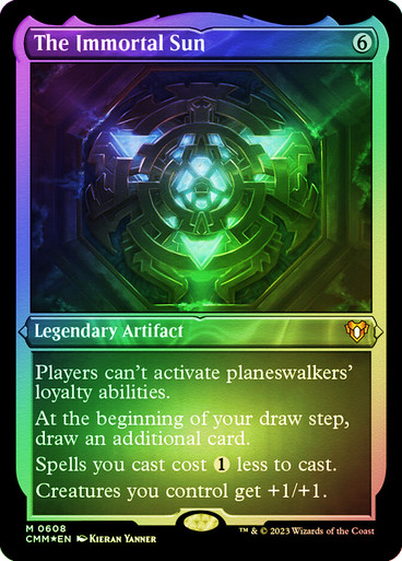 The Immortal Sun (Foil Etched) | Commander Masters - Alternate Foil ...