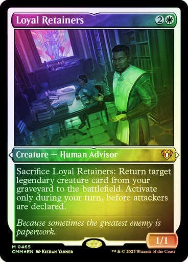 Loyal Retainers (Foil Etched) | Commander Masters - Alternate Foil ...