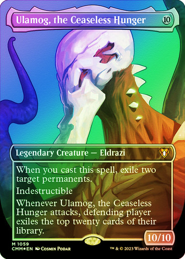 Ulamog, the Ceaseless Hunger (Borderless) (Textured Foil) | Commander Masters - Alternate Foil ...