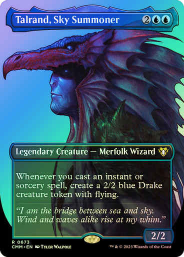 Talrand, Sky Summoner (Borderless) | Commander Masters - Variants ...