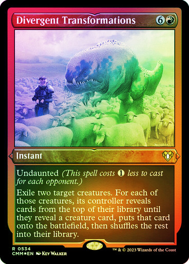 Divergent Transformations (Foil Etched) | Commander Masters - Alternate ...