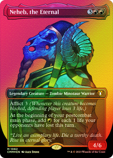 Neheb, the Eternal (Borderless) (Textured Foil) | Commander Masters ...