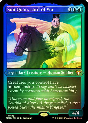 Sun Quan, Lord of Wu (Foil Etched) | Commander Masters - Alternate Foil | Star City Games