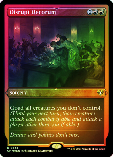 Disrupt Decorum (Foil Etched) | Commander Masters - Alternate Foil ...