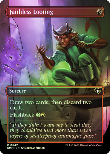 Faithless Looting (Borderless) | Commander Masters - Variants | Star ...