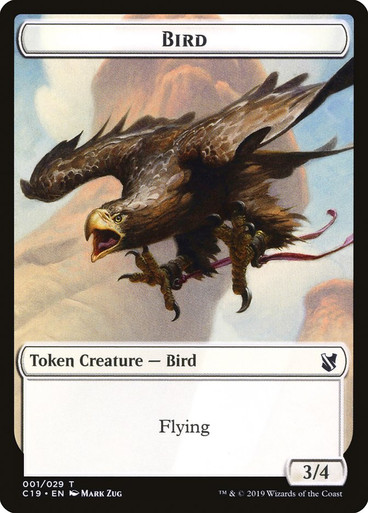 {Bird Token} // {Sculpture Token} | Commander 2019 | Star City Games