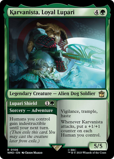 Karvanista, Loyal Lupari // Lupari Shield | Doctor Who Commander | Star ...