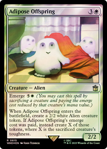 Adipose Offspring (Surge Foil) | Doctor Who Commander - Alternate Foil ...