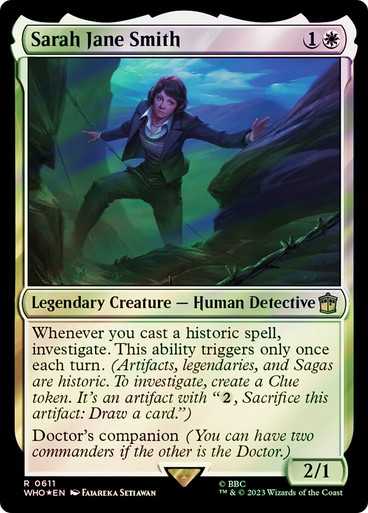 Sarah Jane Smith (Surge Foil) | Doctor Who Commander - Alternate Foil ...