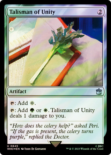 Talisman of Unity (Surge Foil) | Doctor Who Commander - Alternate Foil ...