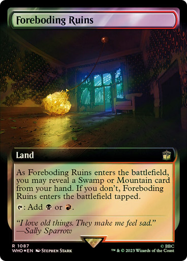 Foreboding Ruins (Extended Art) (Surge Foil) | Doctor Who Commander ...