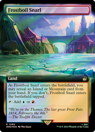 Frostboil Snarl (Extended Art) (Surge Foil) | Doctor Who Commander - Alternate Foil Variants ...